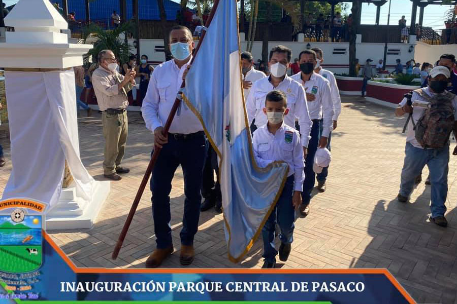 Inauguración del parque central de Pasaco – Municipalidad de Pasaco