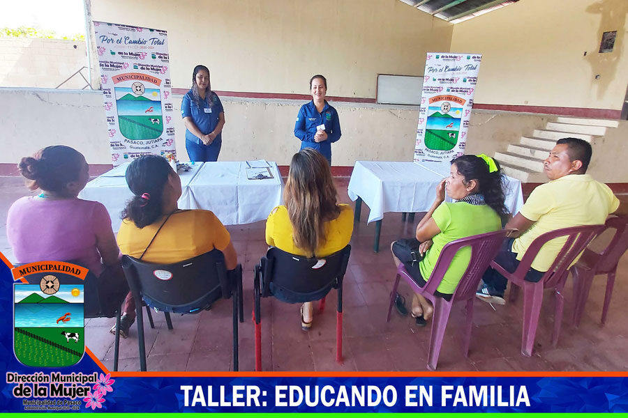 Taller de capacitación educando en familia – Municipalidad de Pasaco
