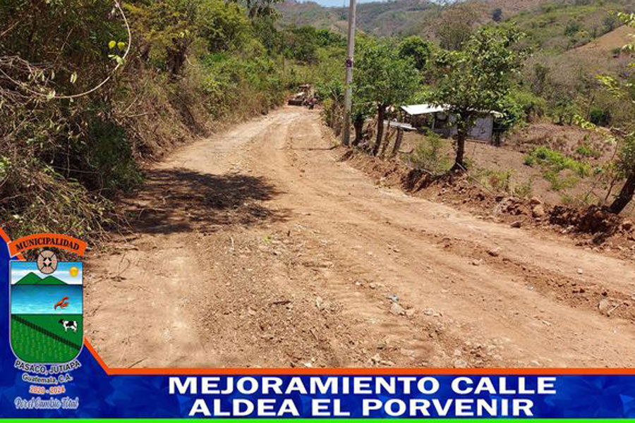 Mejoramiento calle Aldea el Porvenir – Municipalidad de Pasaco