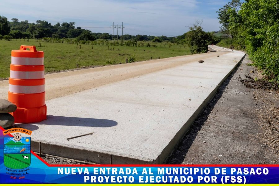Avanza construcción de la nueva entrada al municipio de Pasaco con ...